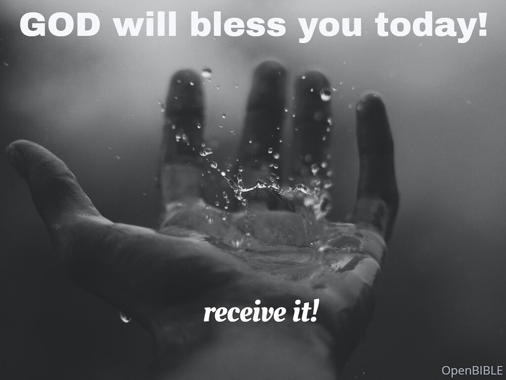 God will bless you today - The Bible - Faith Pixel